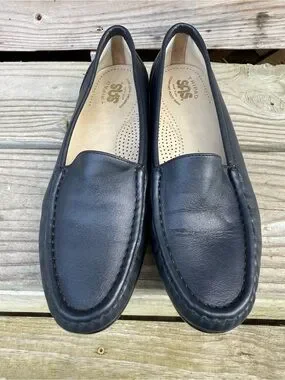 Shoes | Sas Leather Loafers Navy Blue Simplify 9 M Tripad Comfort Arch ...